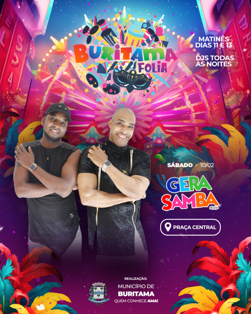 Buritama folia terá shows com Gera Samba e grupo Envolvência - Buritama ...